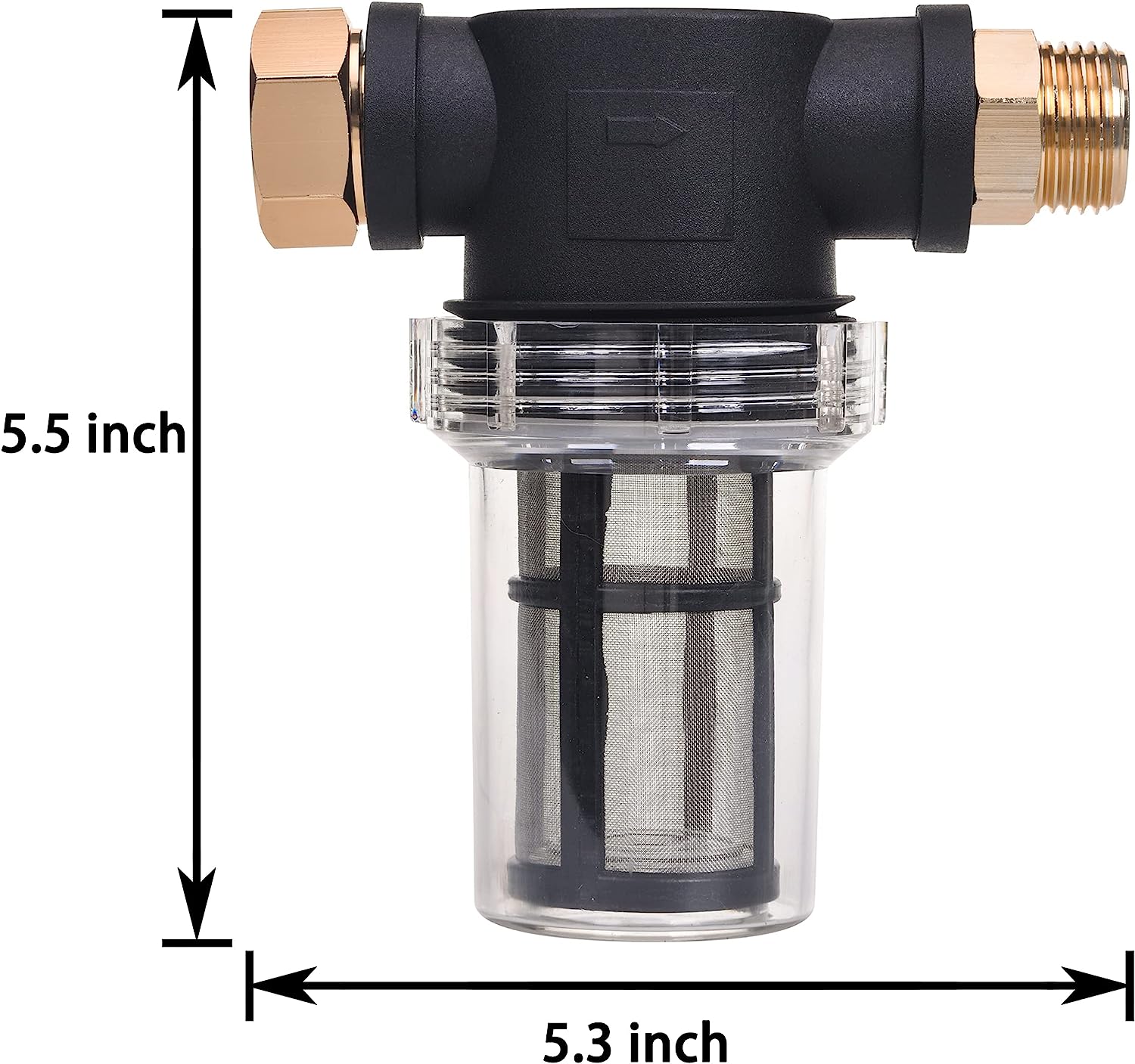 Garden Hose Filter, Sediment Filter Attachment for Pressure Washer Inl ...