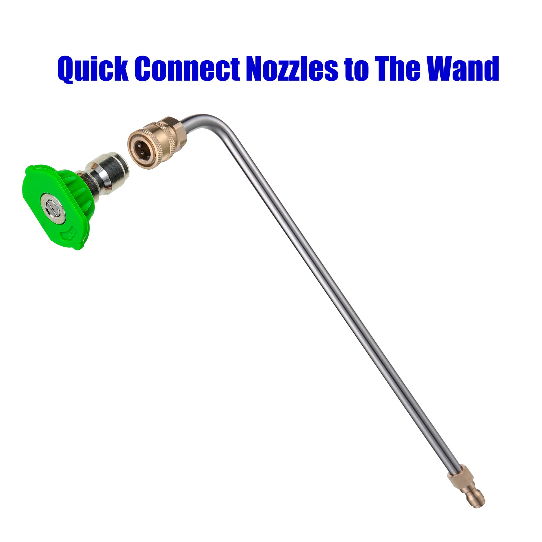 90° Angled Wand Extension, 1/4" Quick Connect Attachment, 14" – PWaccs